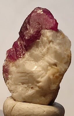 6.15 grams red color nice ruby on marble matrix-Jagdalak Afghanistan ...
