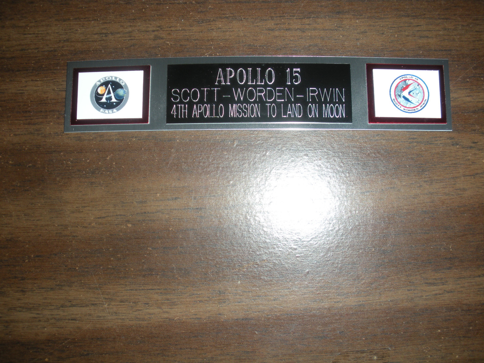 APOLLO 15 (NASA) NAMEPLATE FOR PHOTO/DISPLAY | eBay