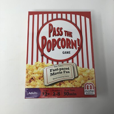 PASS THE POPCORN Fast-paced Movie Fun by Mattel Games SEALED | eBay