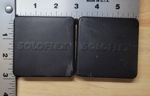 Set of 2 Soloflex Square Tube End Caps | eBay