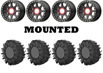 Kit 4 Interco Aqua Torque 28x10-14 on KMC KS234 Addict 2 Beadlock Black ...