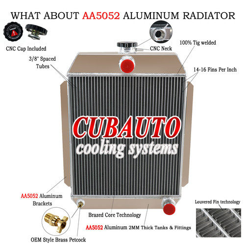 3ROW RADIATOR New Fit HOLDEN FX-FJ 1948 1949 1950 1951 1952 1953 1954 ...