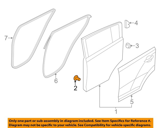 Kia OEM 17-18 Sportage Rear Door-door Shell Bumper 1737108518B for sale ...