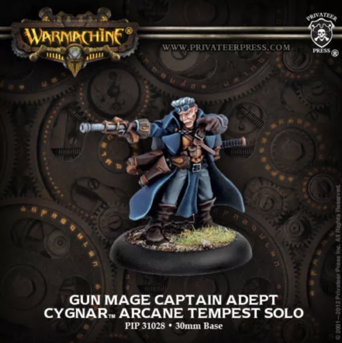 Privateer Press Warmachine Cygnar Gun Mage Captain Adept Pip 31028 for ...