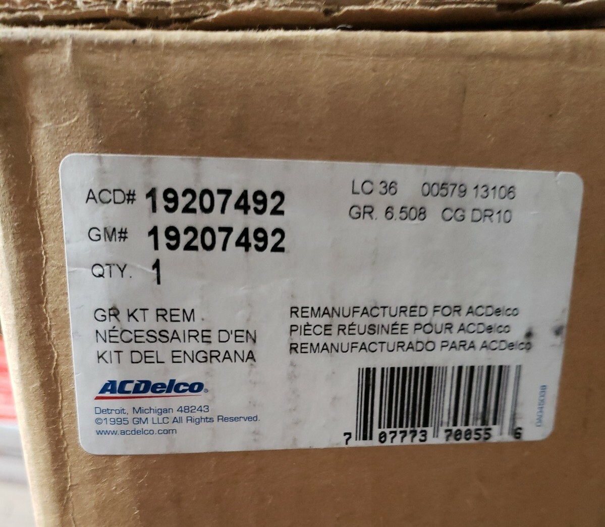 Rack and Pinion Complete Unit-Steering Gear Complete Kit ACDelco ...