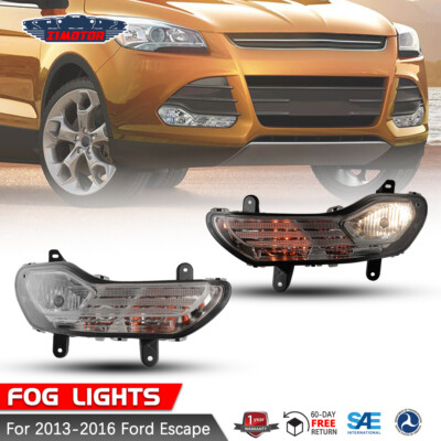 For 2013-2016 Ford Escape Kuga Clear Lens Front Bumper Fog Lights Left ...