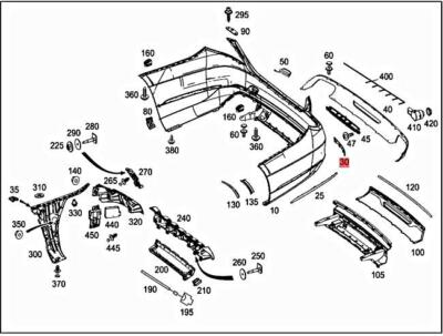 Genuine MERCEDES X222 S-CLASS W222 X222 Reflector 2228200374 | eBay