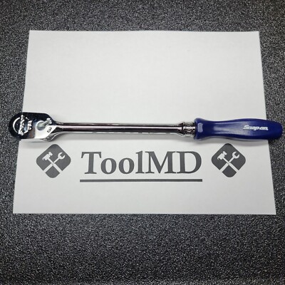 Snap-on Tools USA NEW 3/8" Drive CLASSIC BLUE Hard Handle LONG Ratchet ...