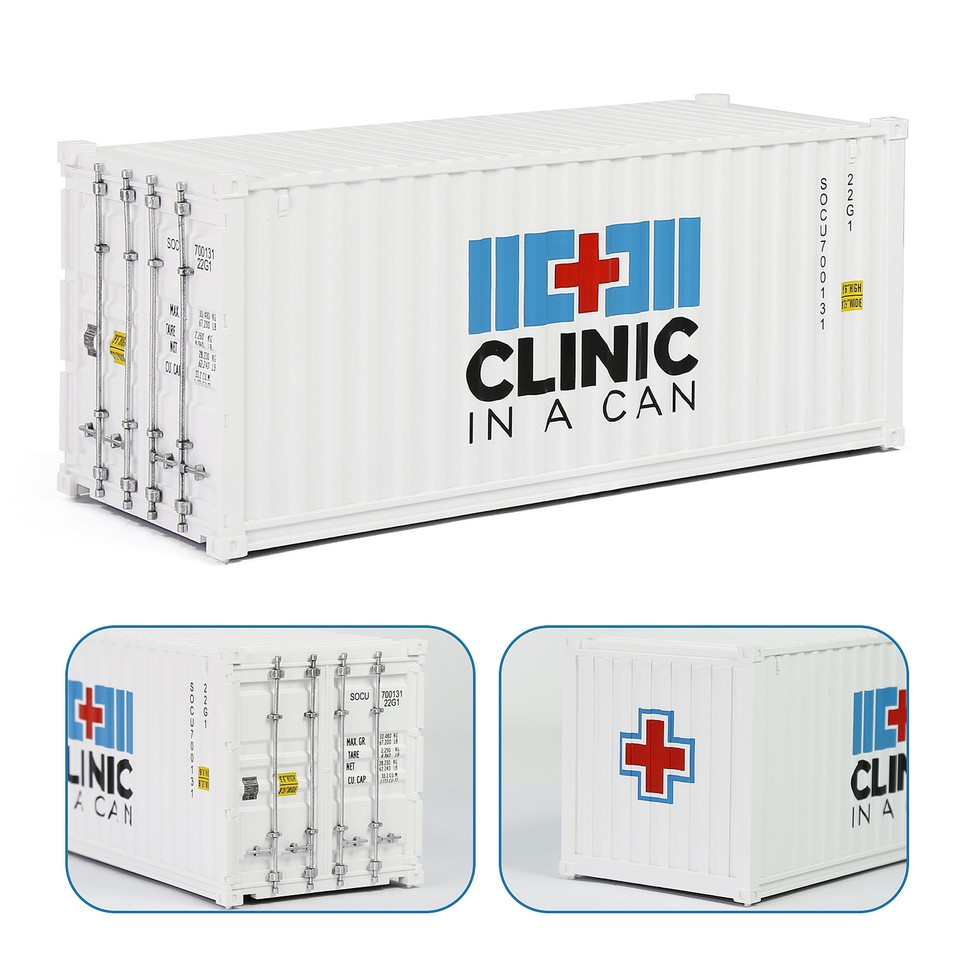 Evemodel O Scale 1:43 20ft Shipping Container 20' Cargo for Express ...