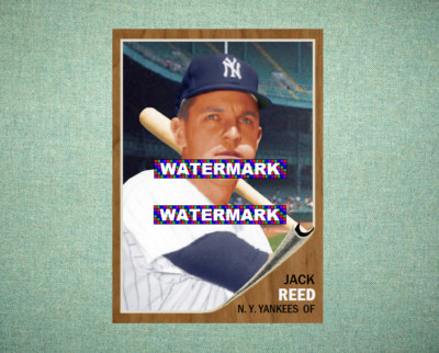 Jack Reed New York Yankees 1962 Style Custom Baseball Art Card | eBay