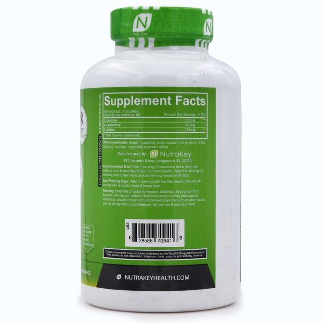 NutraKey BCAA 1500 - 200 Capsules for sale online | eBay