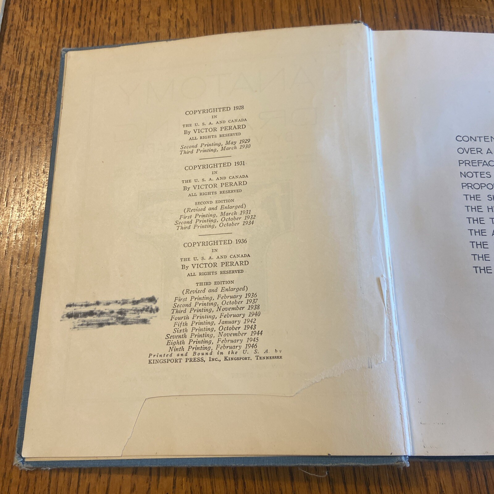 Anatomy and Drawing Victor Perard 1946 9th Edition Vintage | eBay