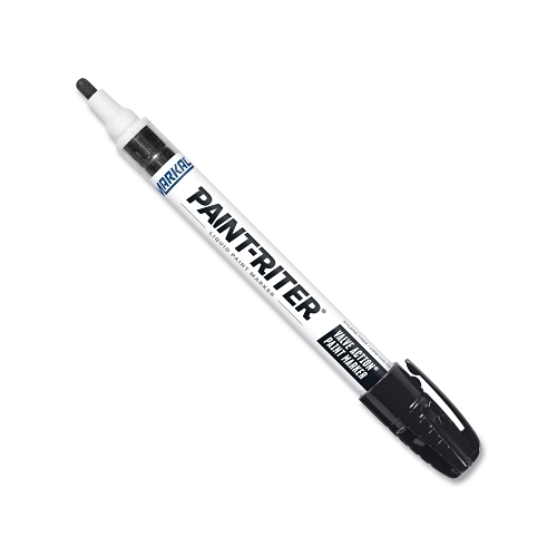 Markal Paint-Riter® Valve Action® Paint Marker, Black, 1/8 Inches Tip ...