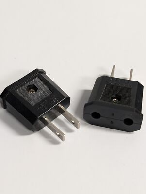 SMK EUROPEAN PLUG TO USA/CANADA AC PLUG ADAPTER (2 PACK) | eBay