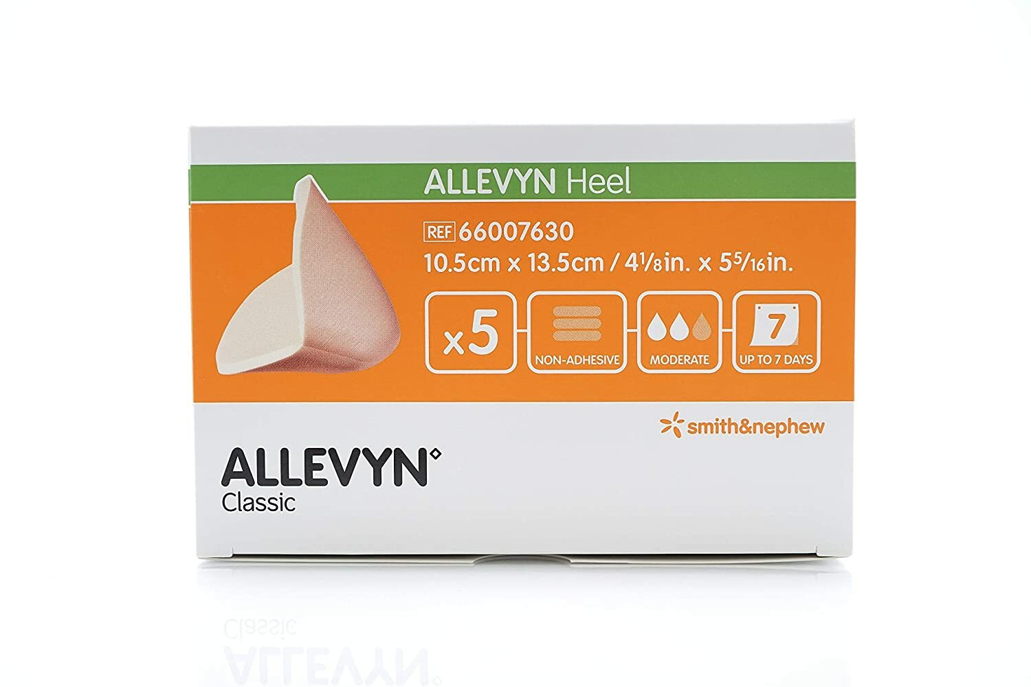 *30-Pieces* Allevyn Heel Foam Dressing 4.125" x 5.3125" Cup Style ...