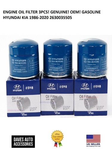 GENUINE Engine-Oil Filter #2630035505 For HYUNDAI KIA 1986-2020 | eBay