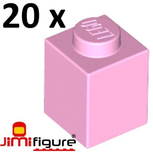 NEW 20 x LEGO 1x1 Brick Bright Pink 3005 Genuine Bulk Lot Light Purple ...