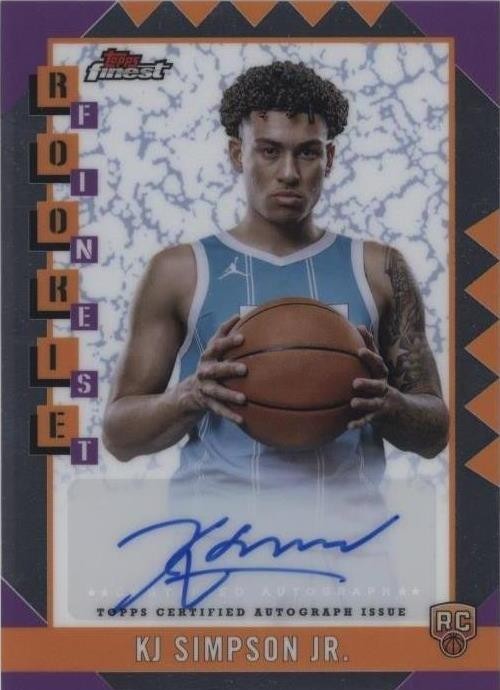 2024-25 Topps Finest - Rookie Finest Autographs KJ Simpson Jr., KJ ...