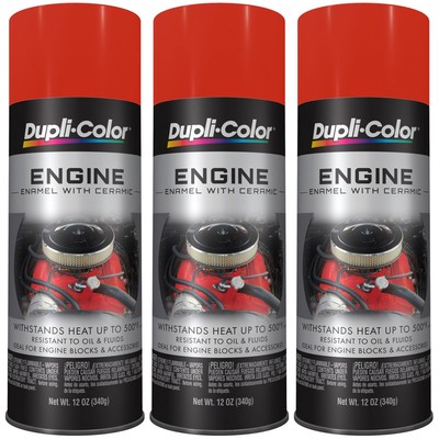 Duplicolor DE1652 (3-Pack), Engine Paint, Chrysler Hemi Orange, 12 oz ...