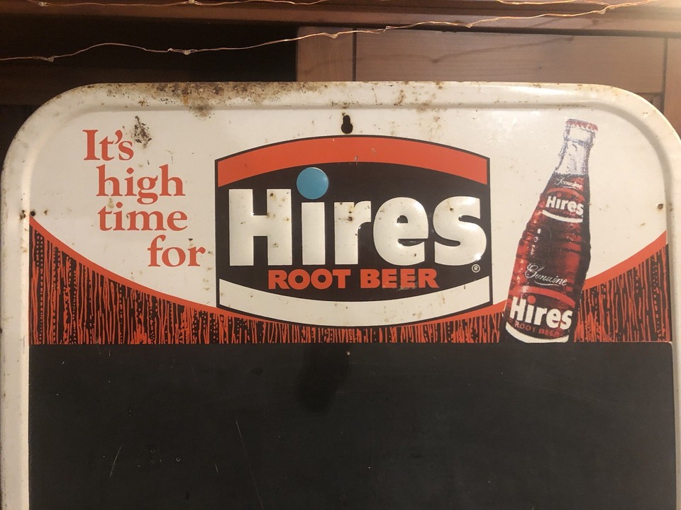 RARE!!! Antique Authentic Hires Root Beer Chalkboard Sign | eBay