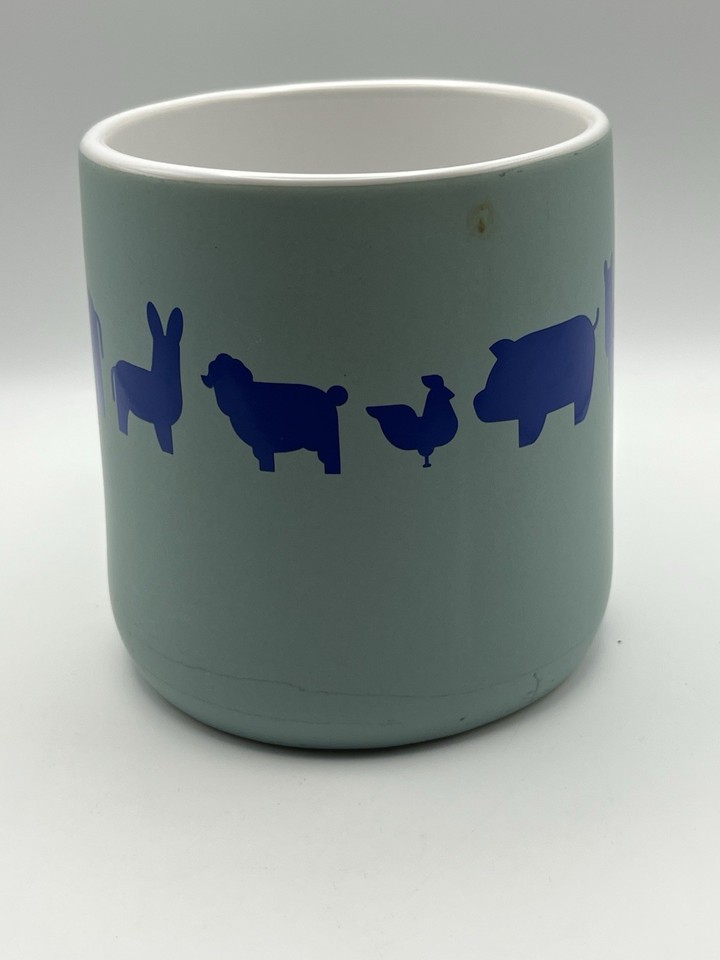 Farm Sanctuary Coffee Mug Cow LLama Sheep Chicken Pig Turkey Goat Duck ...