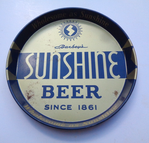 VTG "BARBEY'S SUNSHINE BEER, SINCE 1861, WHOLESOME AS SUNSHINE", 12 ...