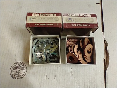 LOT OF VALVE SPRING SHIMS 259-103B 42 SHIMS 259-303A 50 SHIMS SEALED ...
