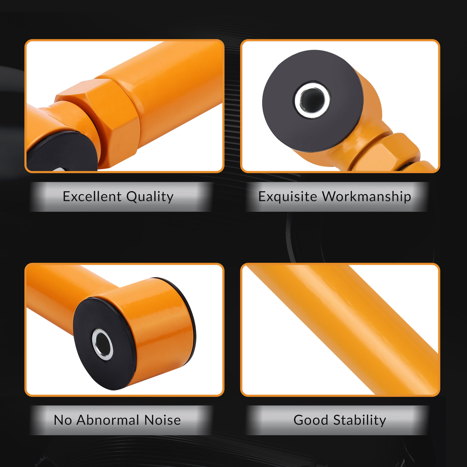 4x Adjustable Rear Upper + Lower Control Arms Set for 1997-2006 Jeep ...