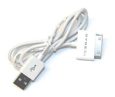 Genuine Dynex 30-Pin USB-A Cable for iPhone 4 4s iPod Touch 2 iPad 3 to ...