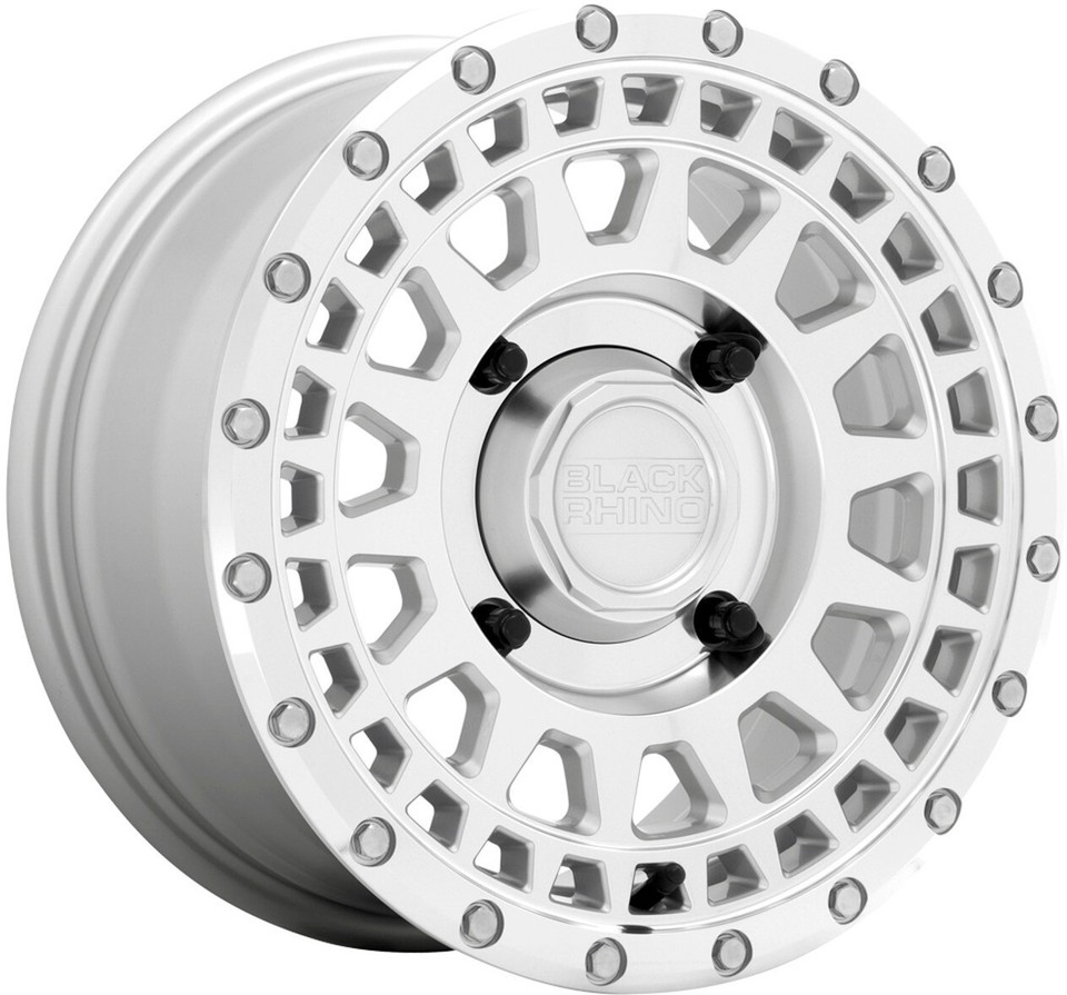 Kit 4 Interco Sniper 920 Tires 28x10-15 on Black Rhino Parker Silver ...