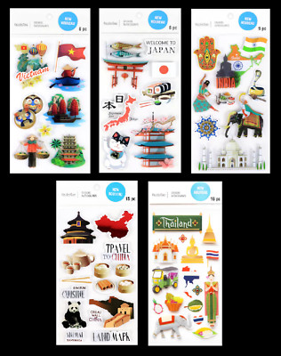 Recollections VIETNAM - JAPAN - INDIA - CHINA - THAILAND Stickers Asia ...