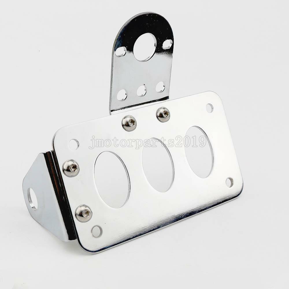 Chrome Motorcycle License Plate Holder Bracket Fit For Harley Bobber ...