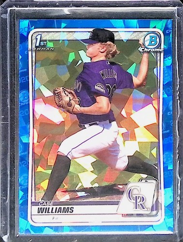 CASE WILLIAMS ROCKIES RC 1st card 2020 BOWMAN CHROME SAPHIRE #BD-23 | eBay