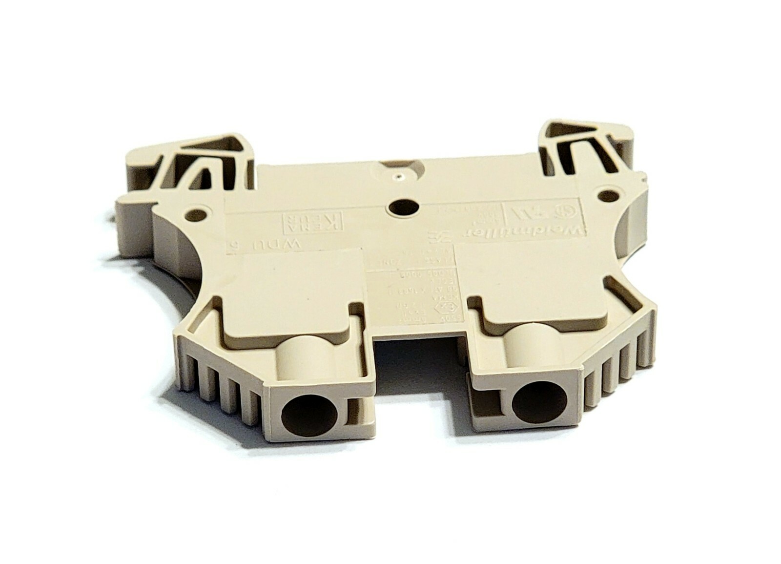 WEIDMULLER 1020200000, DIN Rail Mount Terminal Block, 2 Positions, 22 ...