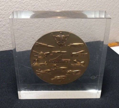 Vintage NORTHRUP GRUMMAN Aviation Airplane Medallic Bronze Medallion ...