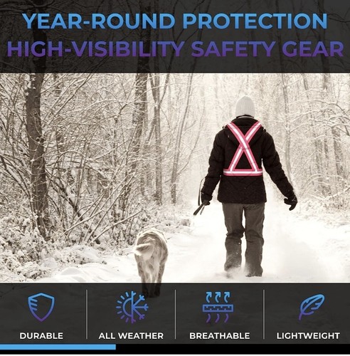 Reflective Vest w/ Hi Vis Bands, Fully Adjustable & Multi-Purpose ...