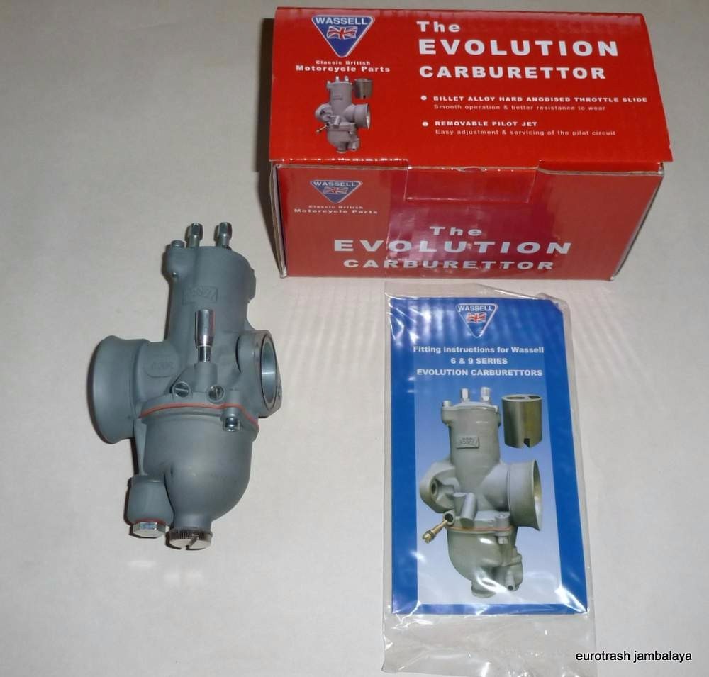 Wassell EVOLUTION 930 Concentric Carburetor--Triumph Norton BSA 441 500 ...