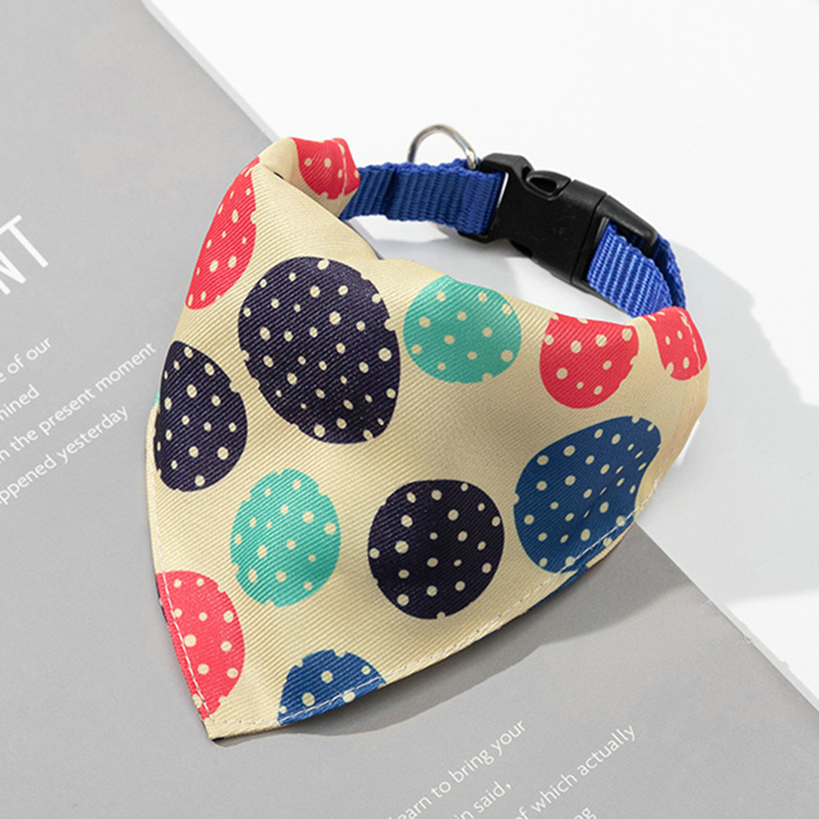 Pet Collar Anti-suffocation Dress Up Bird Dot Flower Dog Bib ...