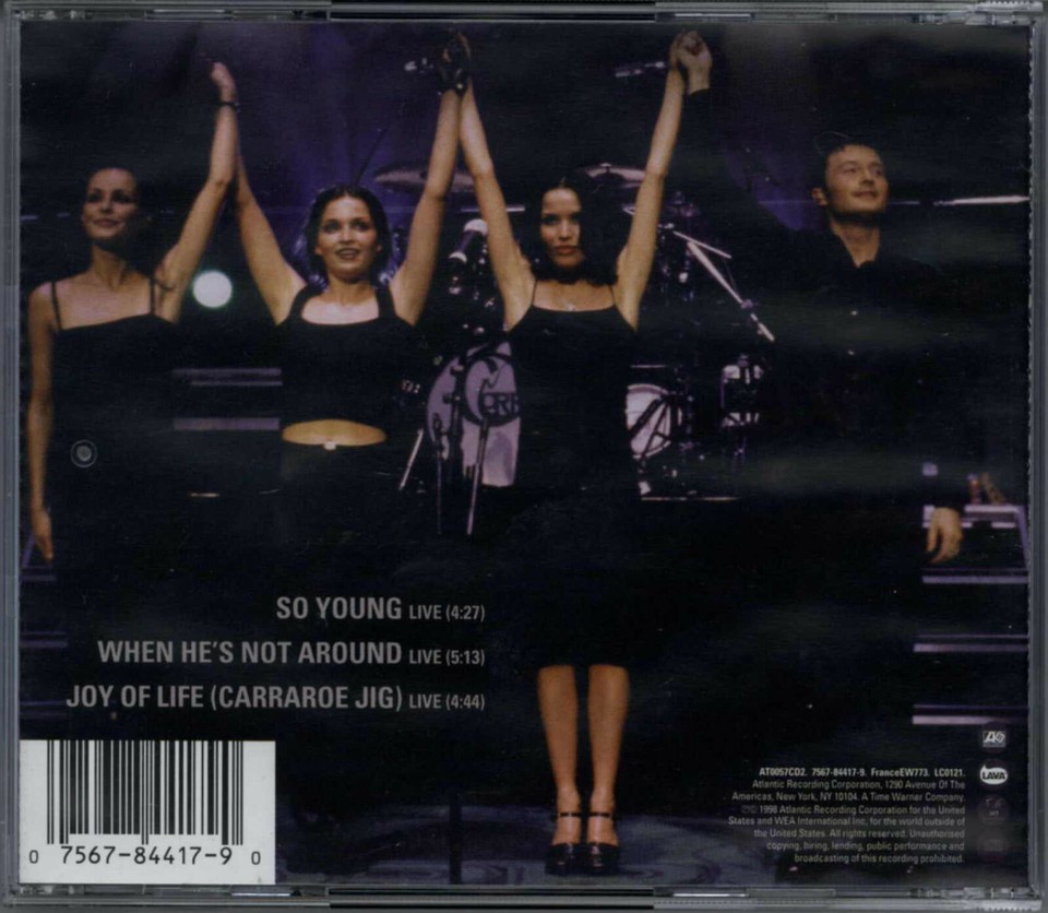 THE CORRS - SO YOUNG (LIVE) 1998 UK CD ANDREA CORR SHARON CORR CAROLINE ...