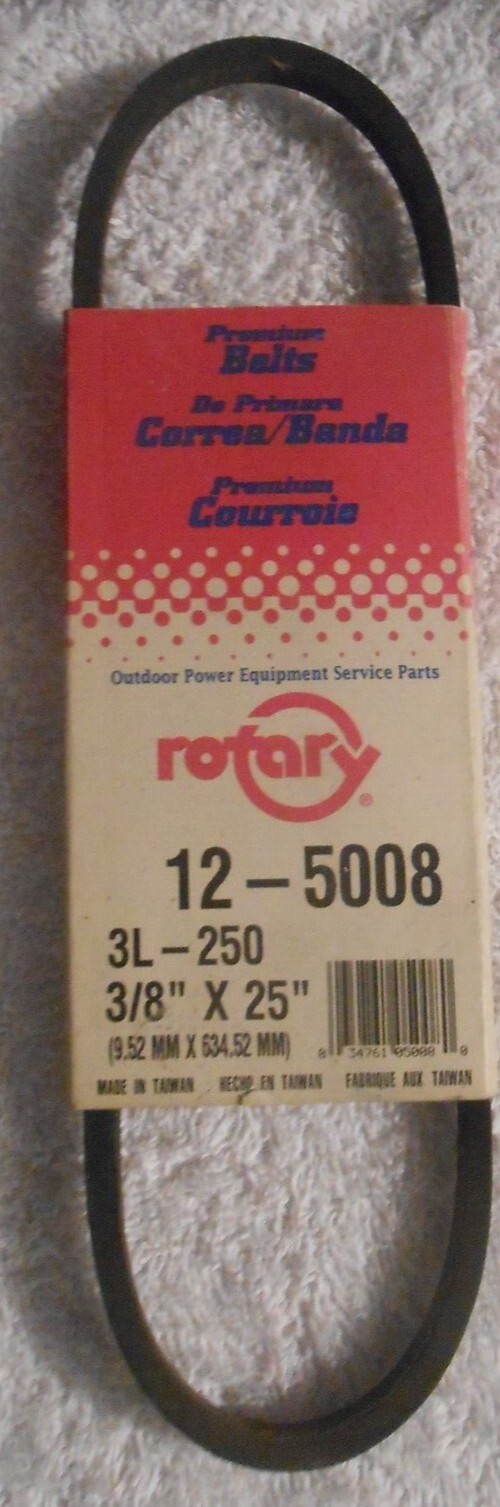 Rotary Belt 12-5008 (3/8" x 25") 3L-250 (T11A) | eBay