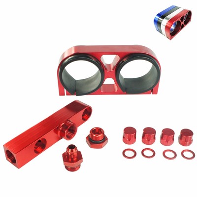 Alloy Dual Fuel Pump Bracket Billet Assembly Outlet Manifold Fit 044 ...