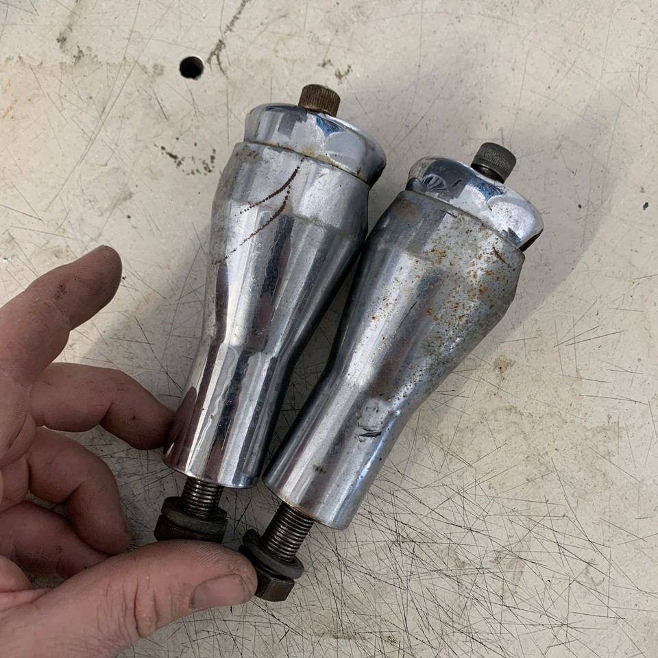 panhead style vintage chopper 1” inch handlebar risers shovelhead ...