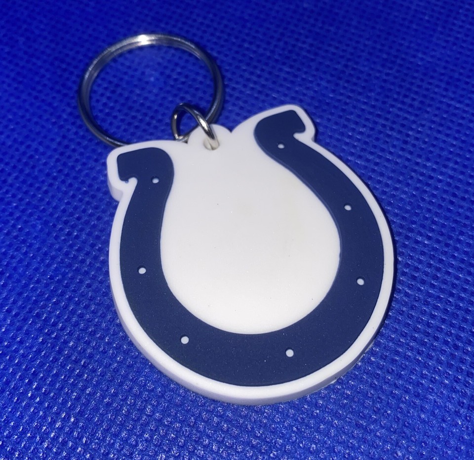 Indianapolis Colts NFL Soft Keychain Key Chain Souvenir | Blue & White ...