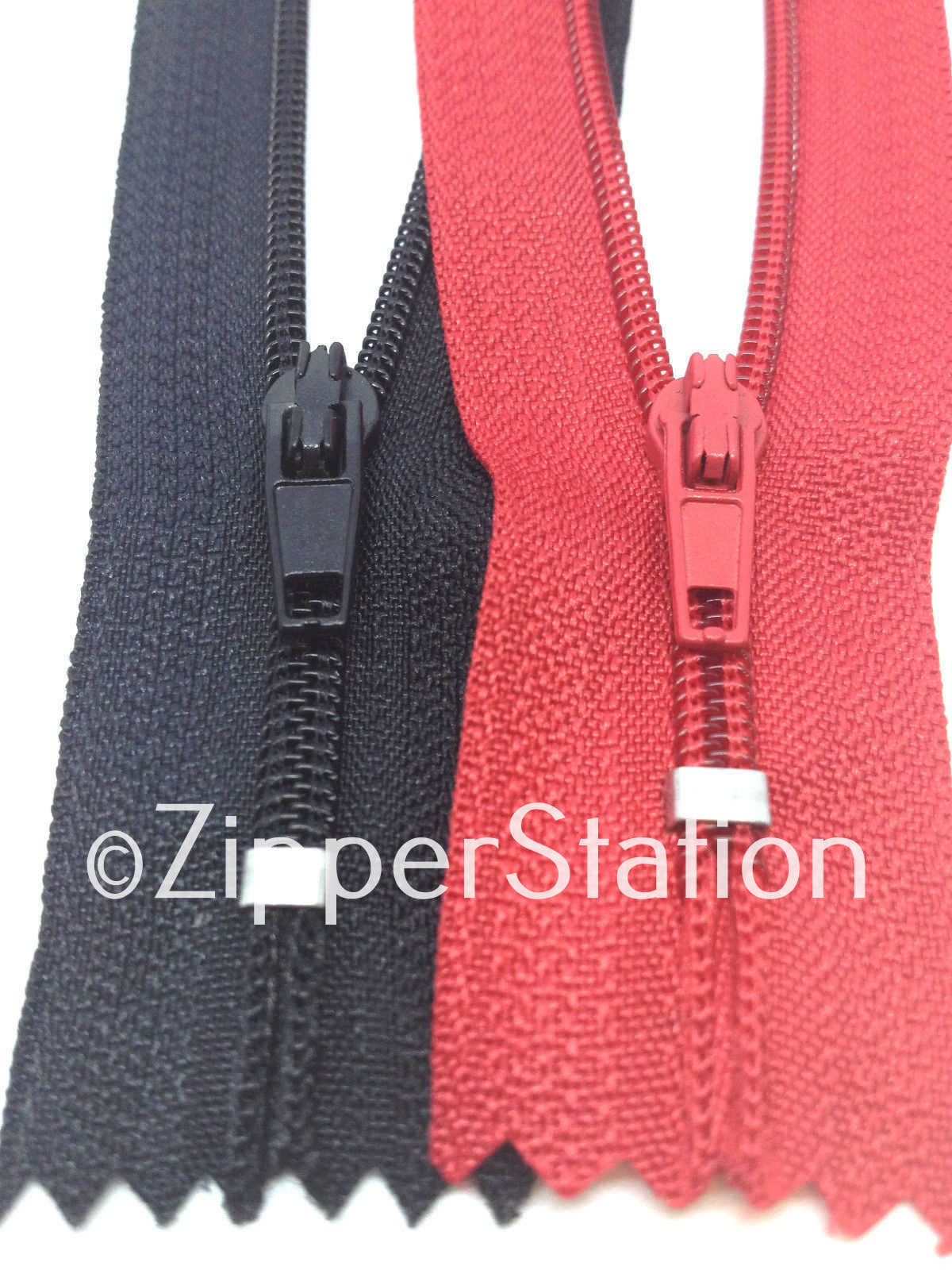 25 Assorted Nylon Closed End Zips - For Dress Upholstery Craft & Zip ...