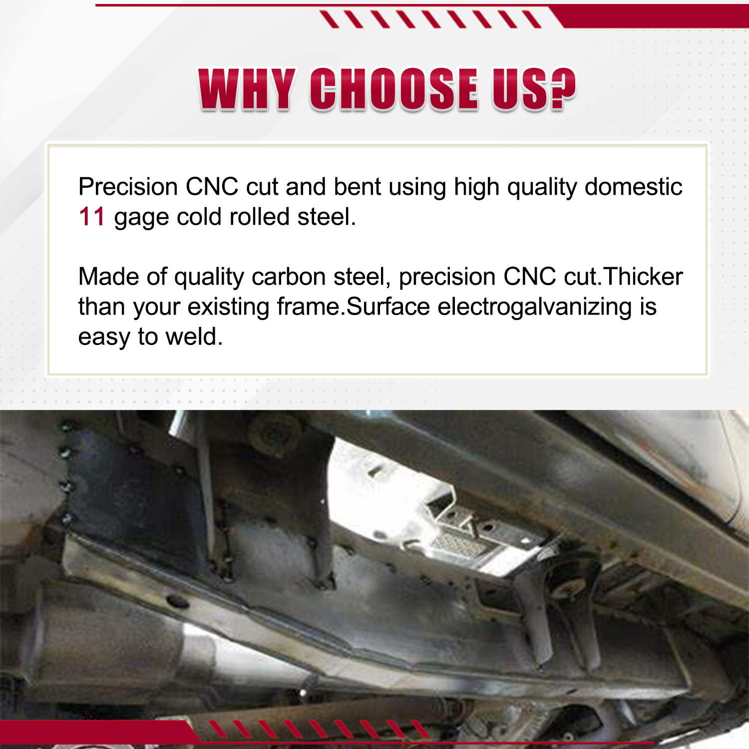 CENTER FRAME SECTION Fit for 2004-2008 Ford F150 Super Cab CNC Cut Weld ...