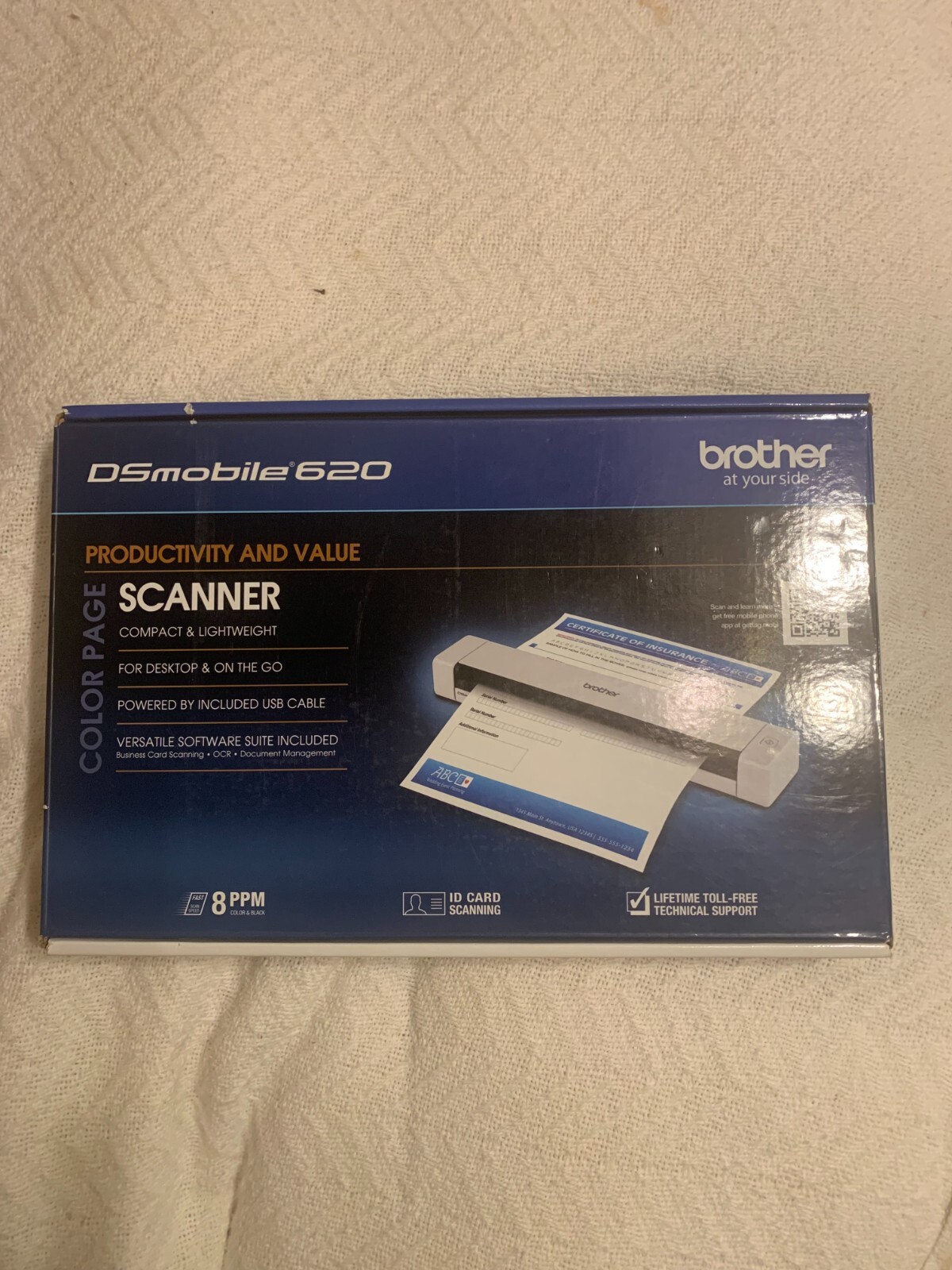 Brother DSmobile DS-620 Compact Portable Mobile USB Color Scanner PC ...