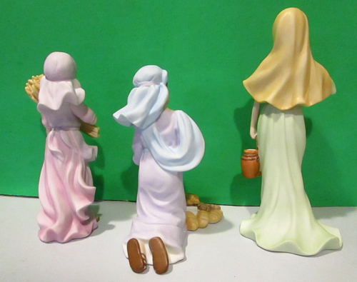 LENOX RENAISSANCE MORNING CHORES 3 piece Nativity set -- NEW -- Mint ...