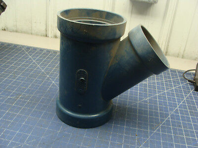 GEORGE FISCHER FUSEAL CORROSIVE WASTE 45° REDUCING WYE 4" X 3" 526327 ...