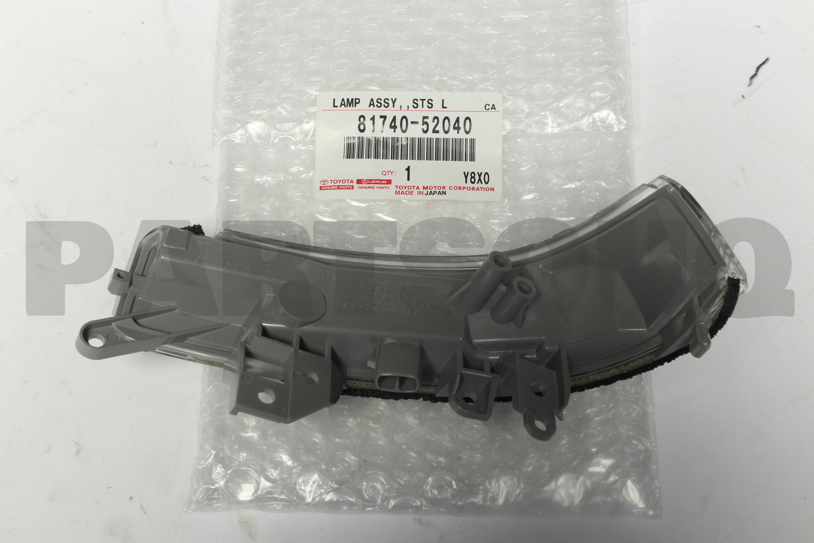 8174052040 Genuine Toyota LAMP ASSY, SIDE TURN SIGNAL, LH 81740-52040 ...