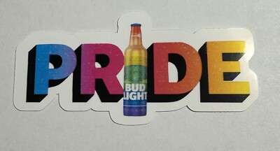 Bud Light Gay Trans Pride Sticker Decal Phone Laptop Skateboard Bottle ...